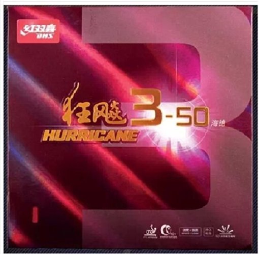 DHS Hurricane 3-50 Table Tennis Rubber | K-Sports